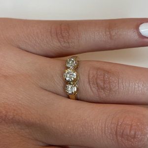 Jewelry | Vintage Designer Nh 14k Yellow Gold 5 Ct Diamond Ring | Poshmark